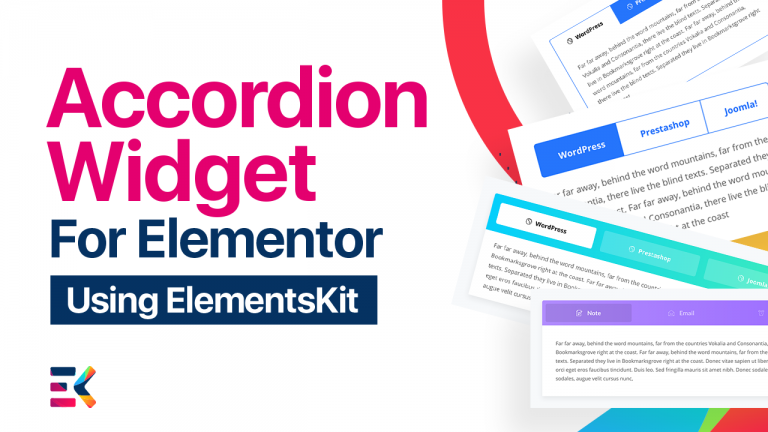 Elementor Accordion Widget | ElementsKit Addons