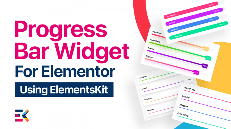 Elementor Progress Bar Widget | ElementsKit | Wpmet