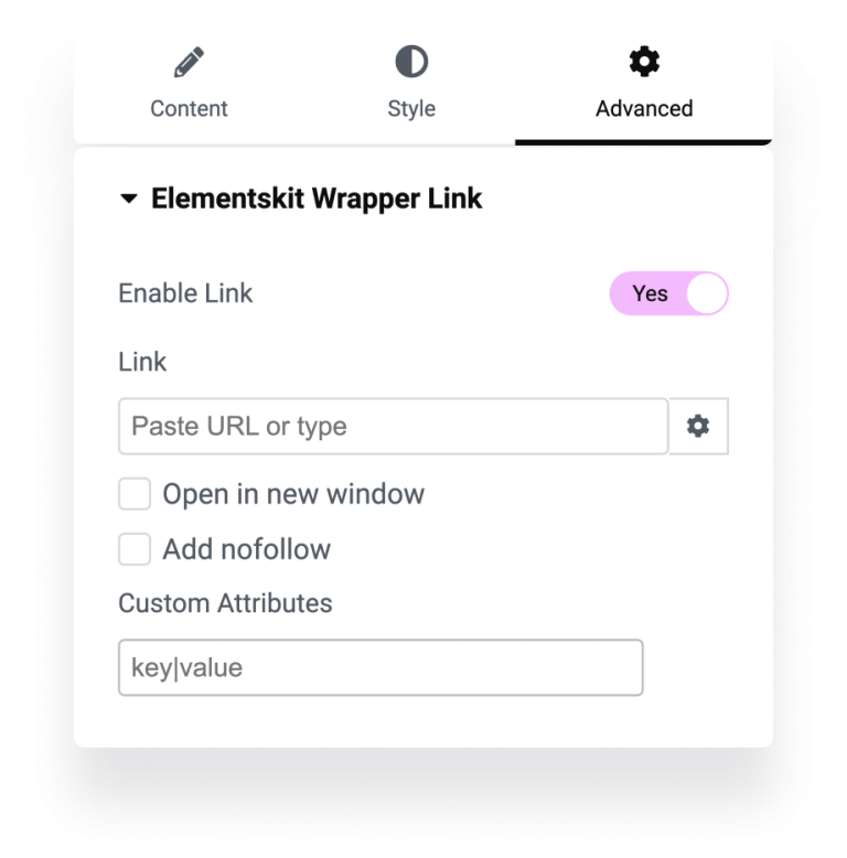 Wrapper Link - elementskit