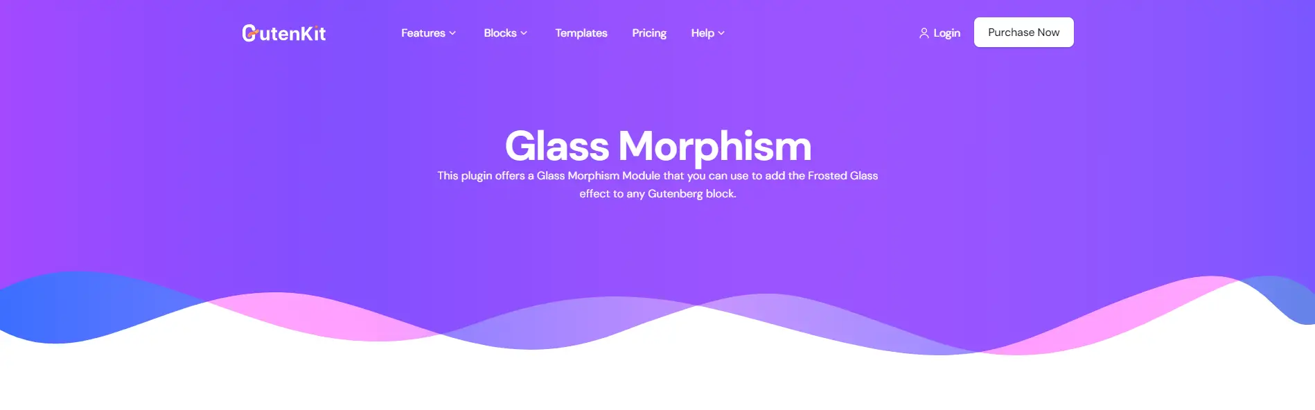 Glass Morphism - GutenKit
