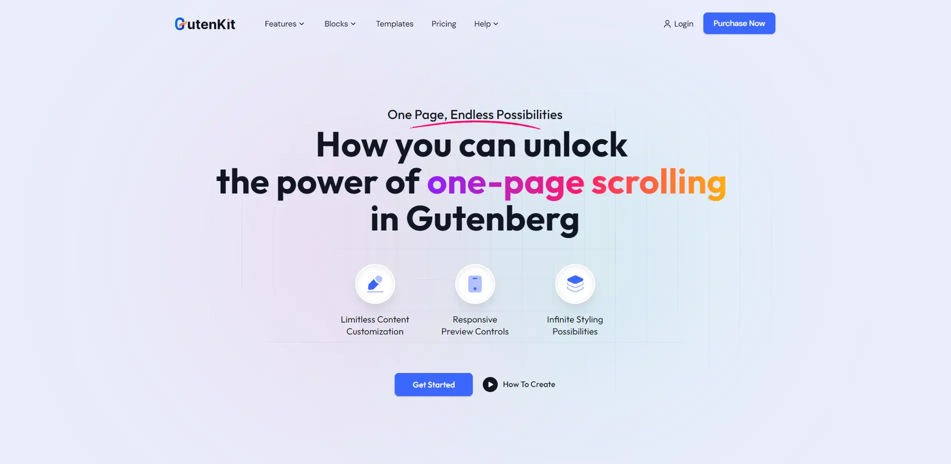 One Page Scroll - GutenKit One Page Scroll - GutenKit