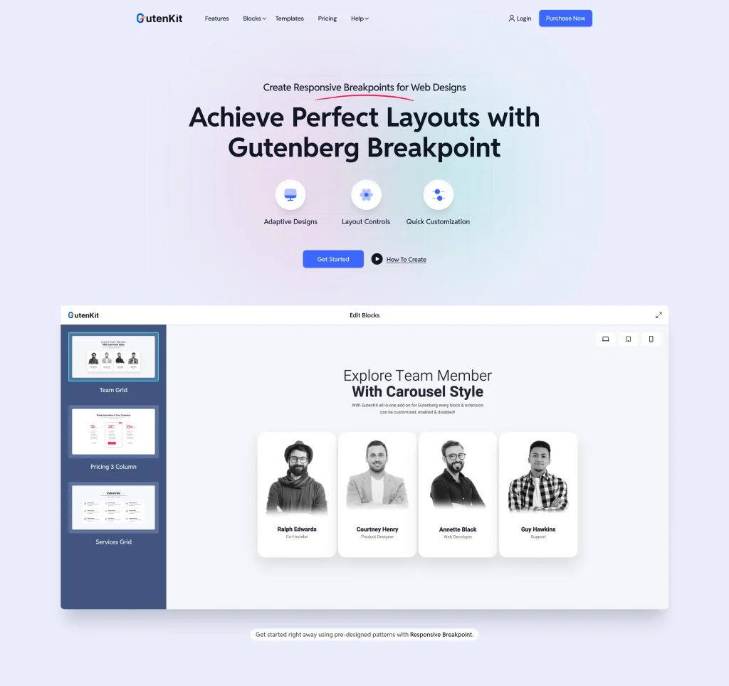 Breakpoints - GutenKit