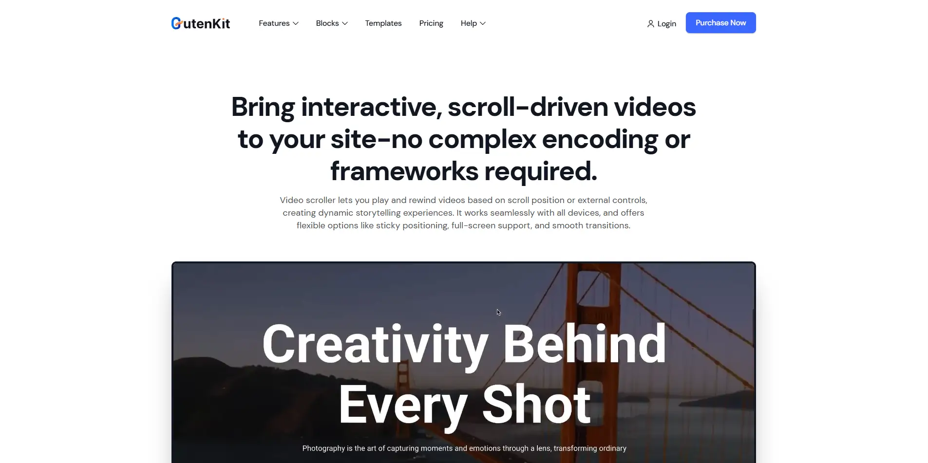 Video Scroller - GutenKit
