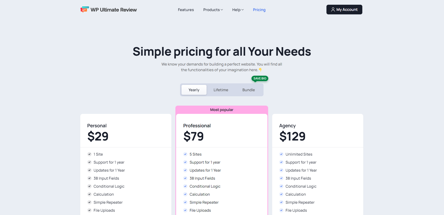 Pricing - Wp Ultimate Review