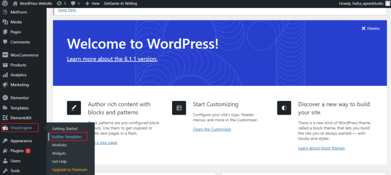 How To Create Cart Page Template With ShopEngine - Wpmet