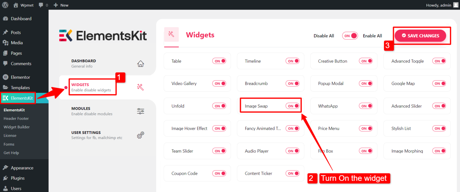 How to Add Image Swap Effect on Elementor - Wpmet
