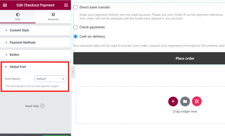Checkout Form- Payment Widget - Wpmet