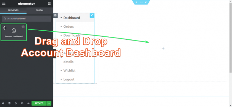 Account Dashboard Widget Documentation of ShopEngine