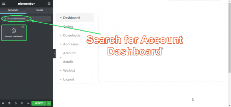 Account Dashboard Widget Documentation of ShopEngine