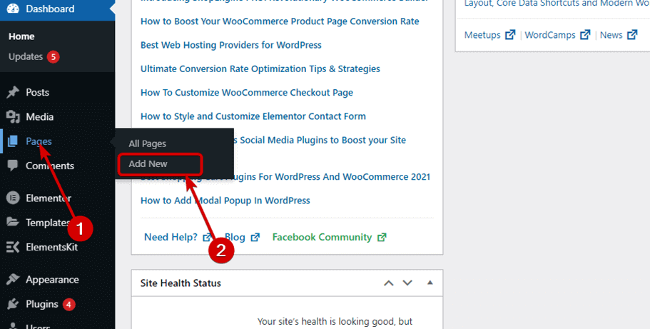 How To Create Elementor One Page Navigation In WordPress