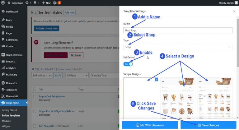 How to Design Woocommerce Shop Page in Elementor | ShopEngine