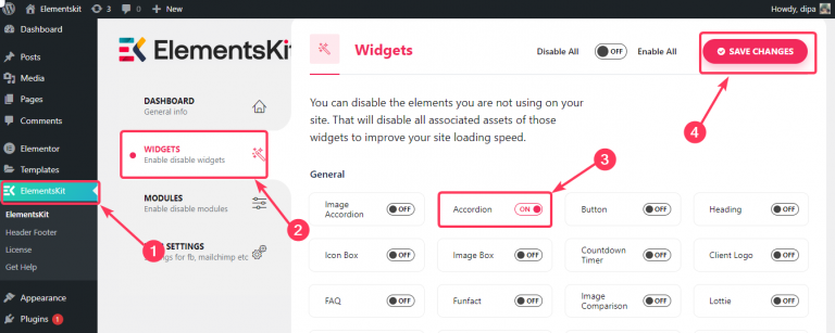 How to use ElementsKit Widgets - Wpmet