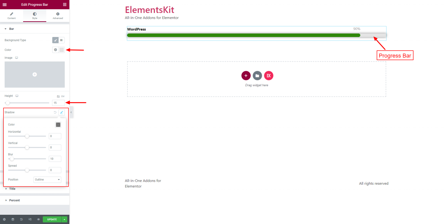 How to Create Progress Bar in Elementor - Wpmet