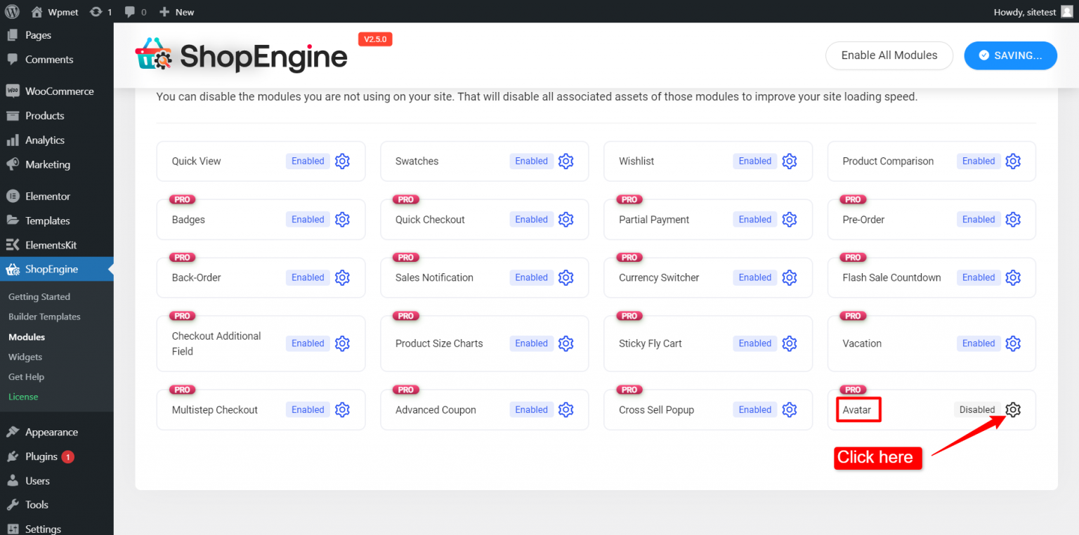 How To Use WooCommerce Avatar Module - ShopEngine