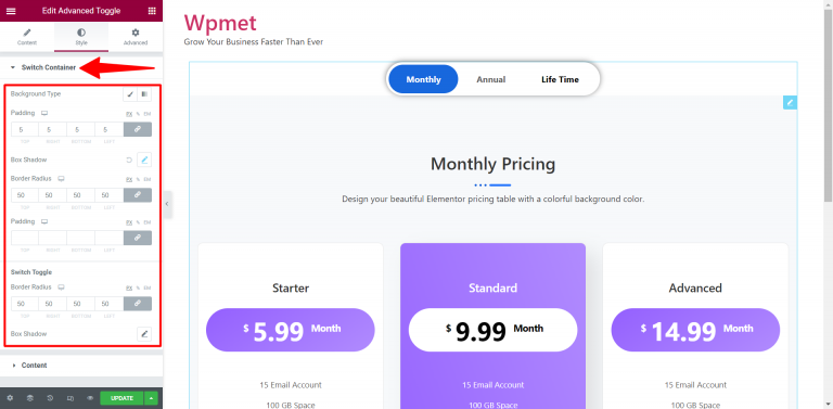 How To Design WordPress Toggle Content in Elementor - Wpmet