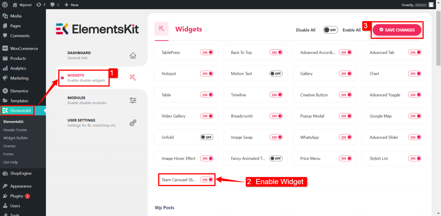 How To Create Team Member Carousel in Elementor - Wpmet