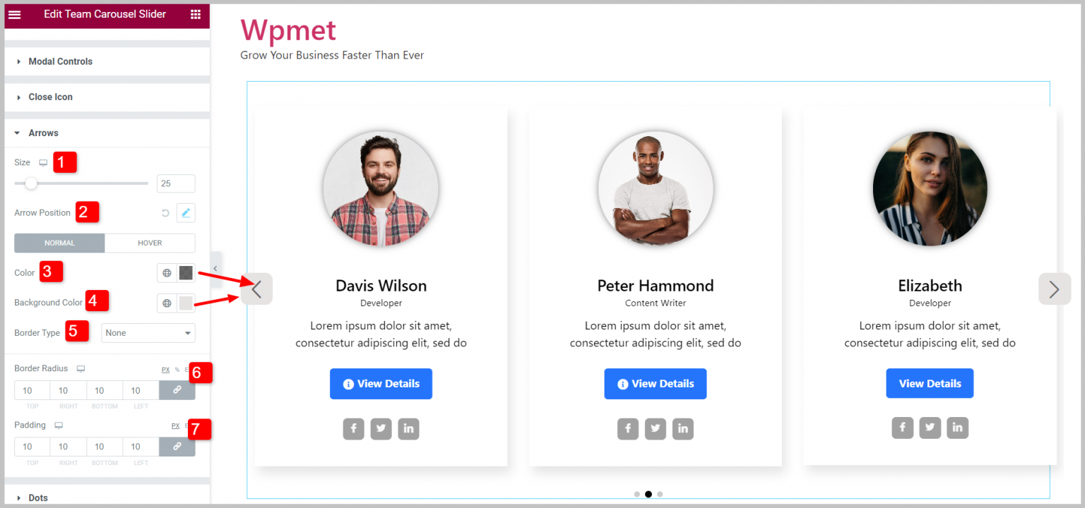 How To Create Team Member Carousel in Elementor - Wpmet