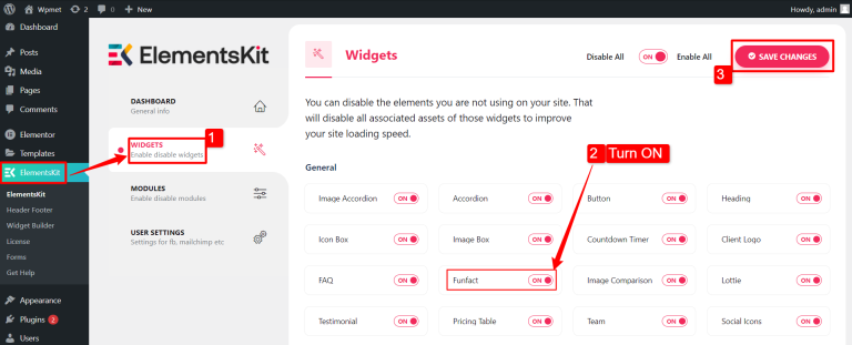 How To Create Fun Fact Box in wordpress | Elementor | Elementskit