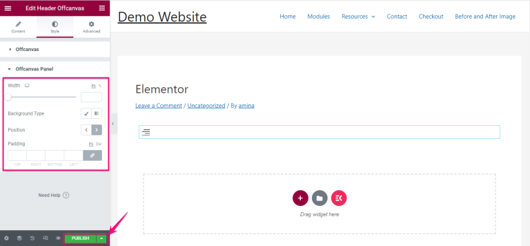 How to Create Elementor Off-Canvas Menu Without Coding (4 Easy Steps) - Wpmet