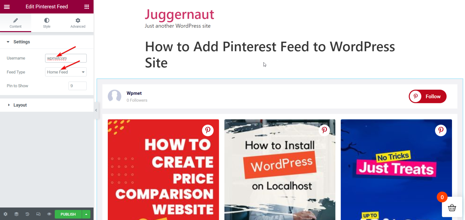 How to Add Pinterest Feed to a WordPress Website - Wpmet