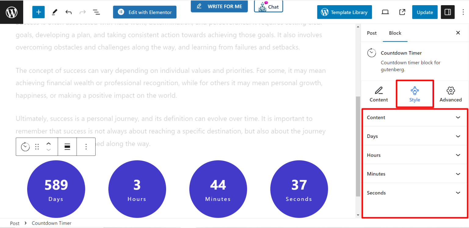 GutenKit Countdown Timer Block