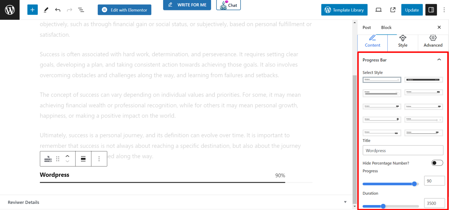 GutenKit Progress Bar