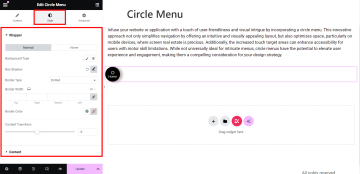 Circle Menu