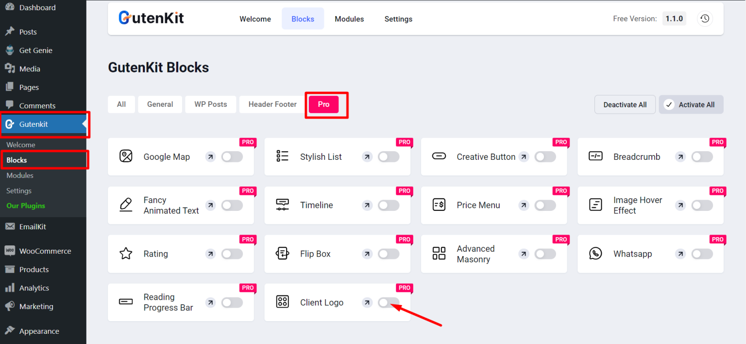 GutenKit Client Logo Block