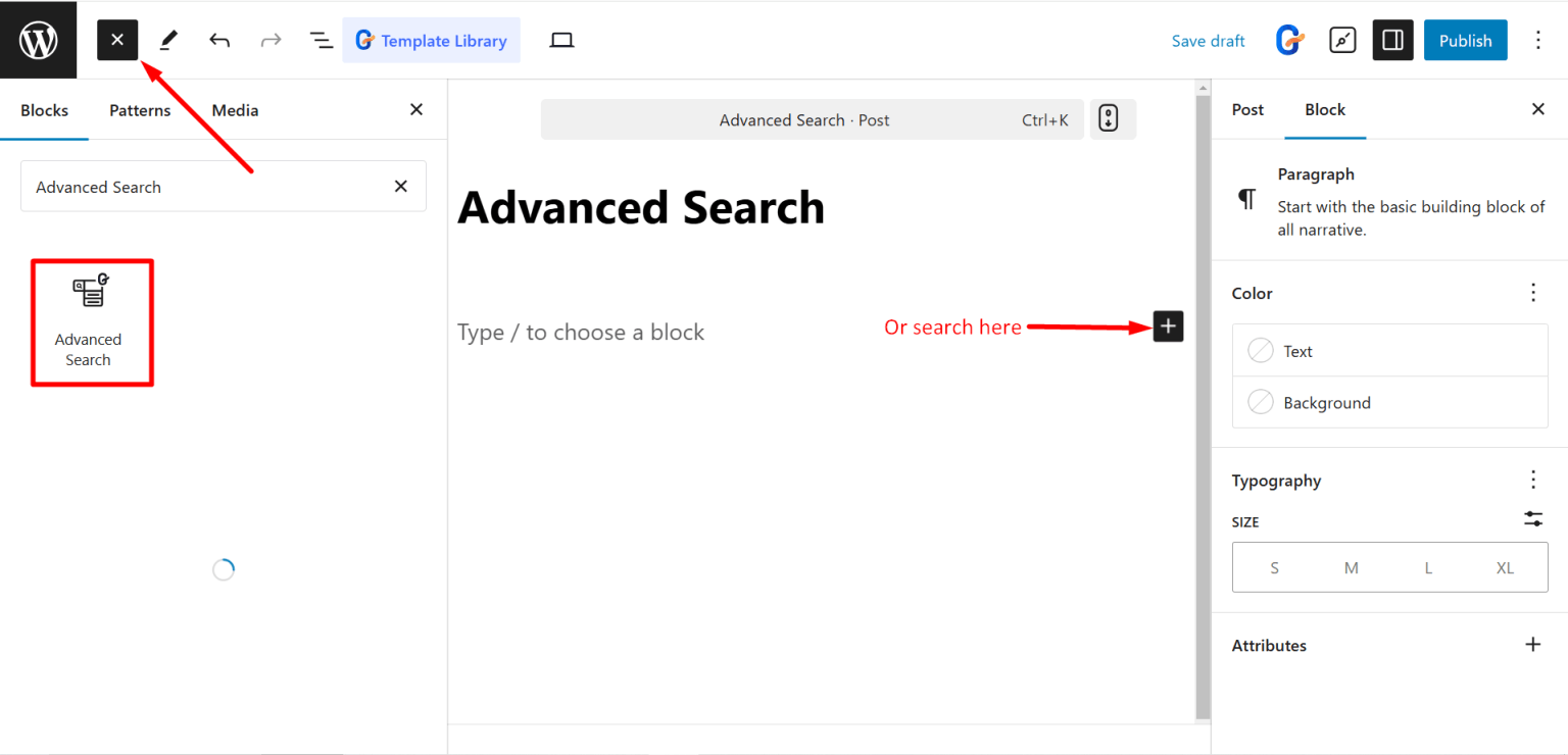 GutenKit Advanced Search Block