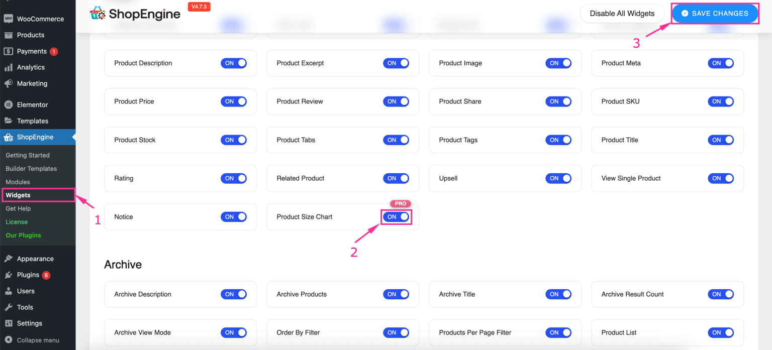 How to add product size chart in WooCommerce