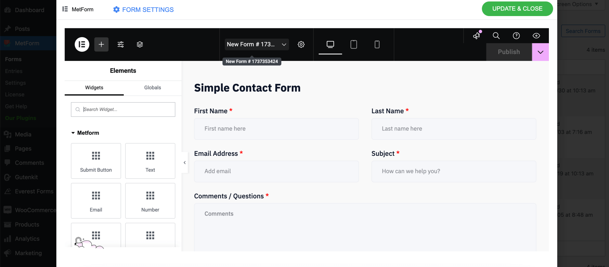 MetForm vs Fluent Forms: Who is the Best Form Builders?