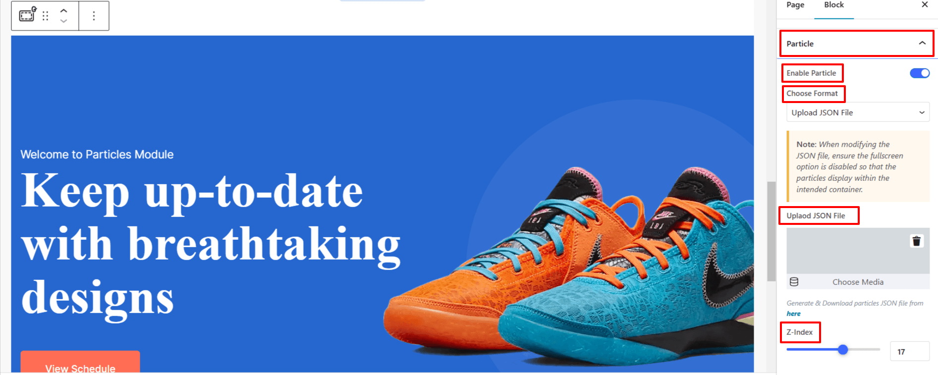 How to Add Particle Effects to Your Gutenberg Website