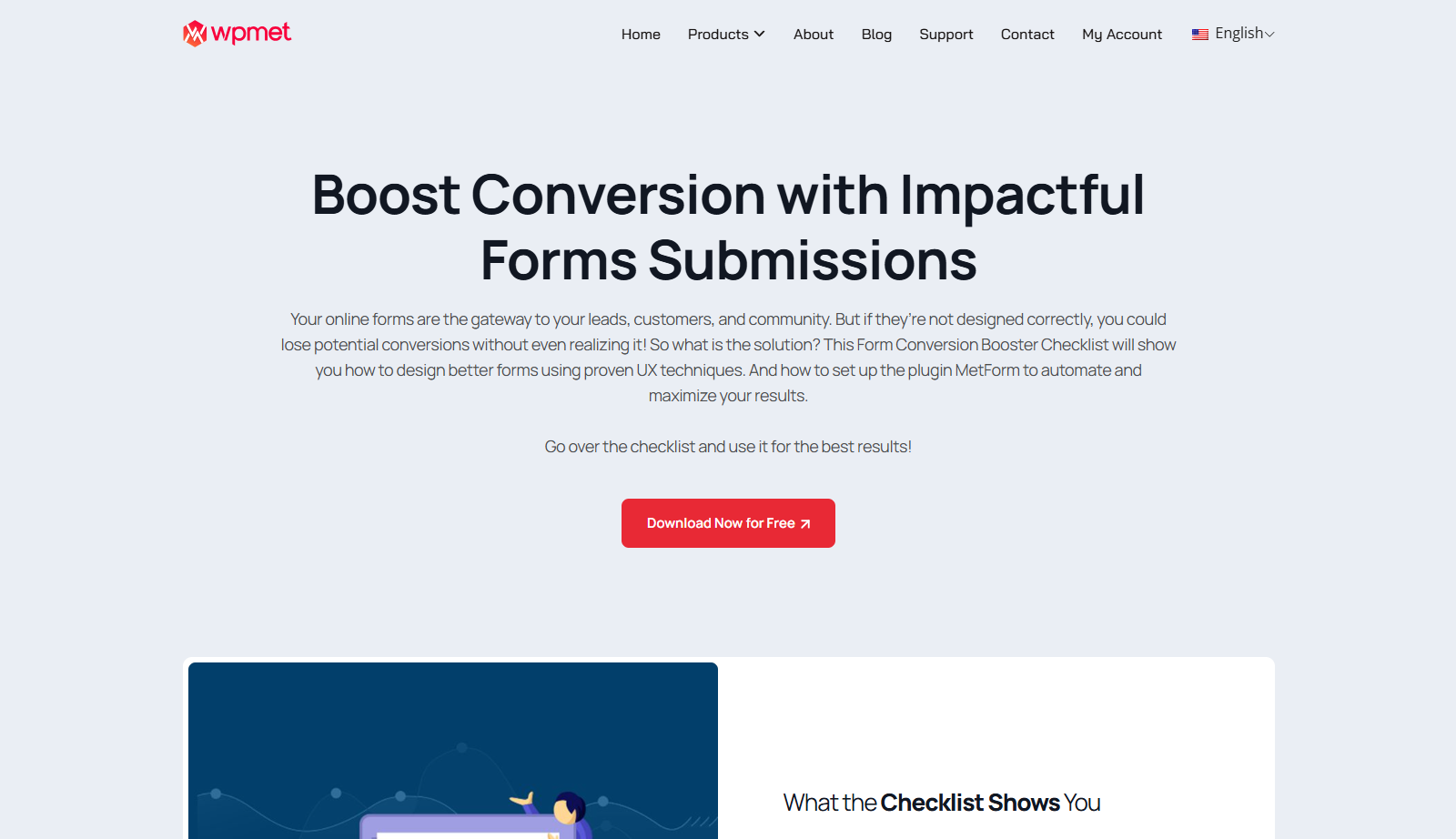 Conversion Booster Checklist - Wpmet
