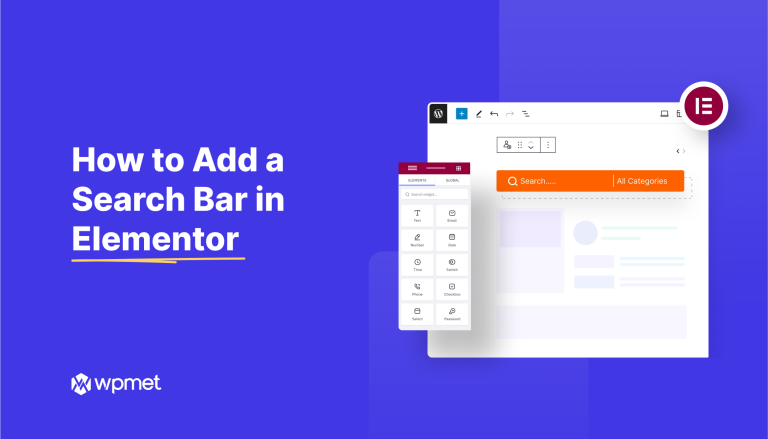 How to Create an Advanced Search Bar in Elementor Websites