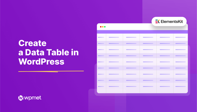 How to Create a Data Table in WordPress - Wpmet