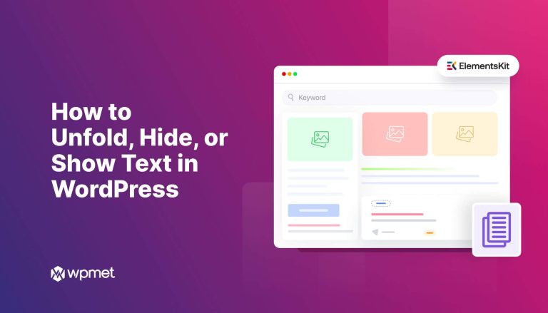 How to Unfold, Hide, or Show Text in WordPress Website