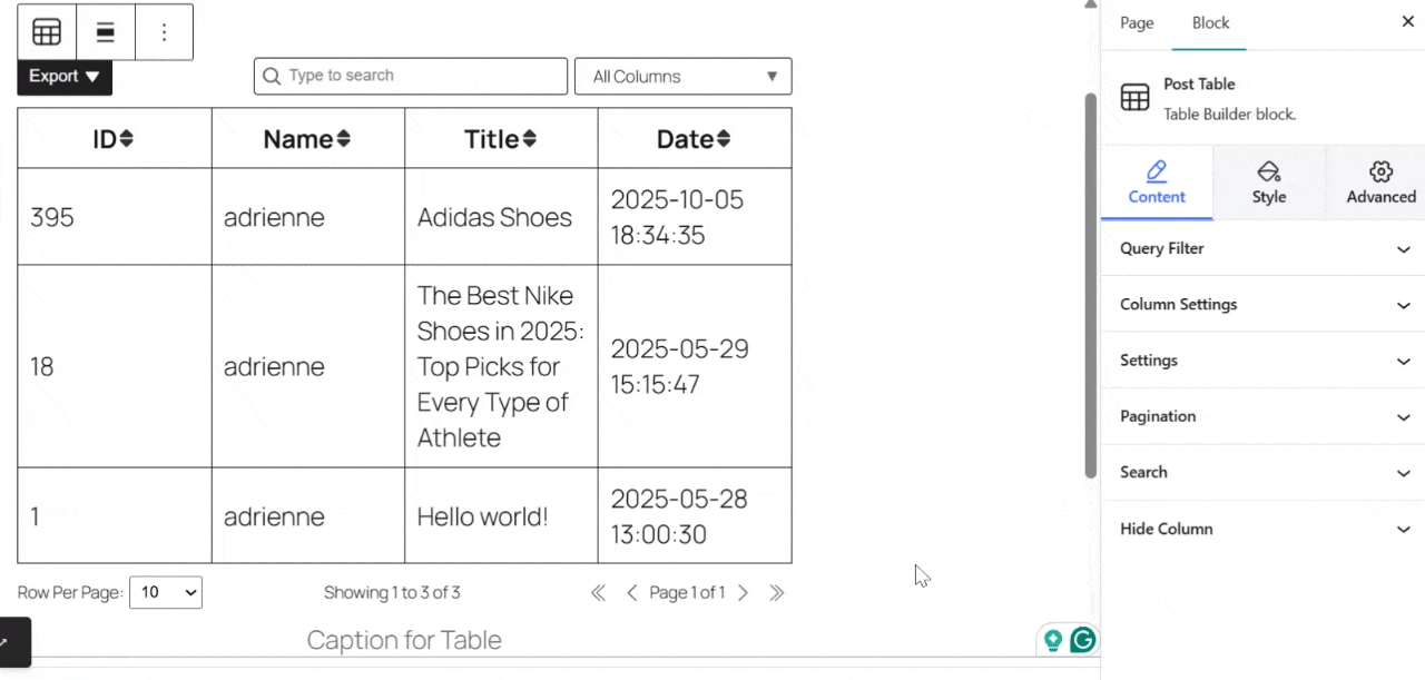 How to Create a WordPress Post Table [Step-by-Step]
